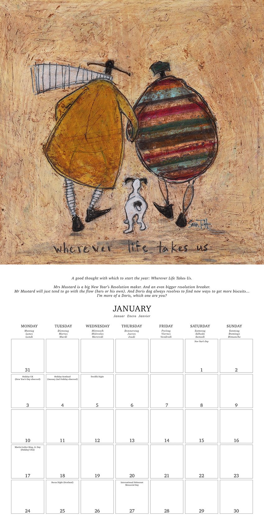 Sam Toft 2022 Calendar | The Art Group
