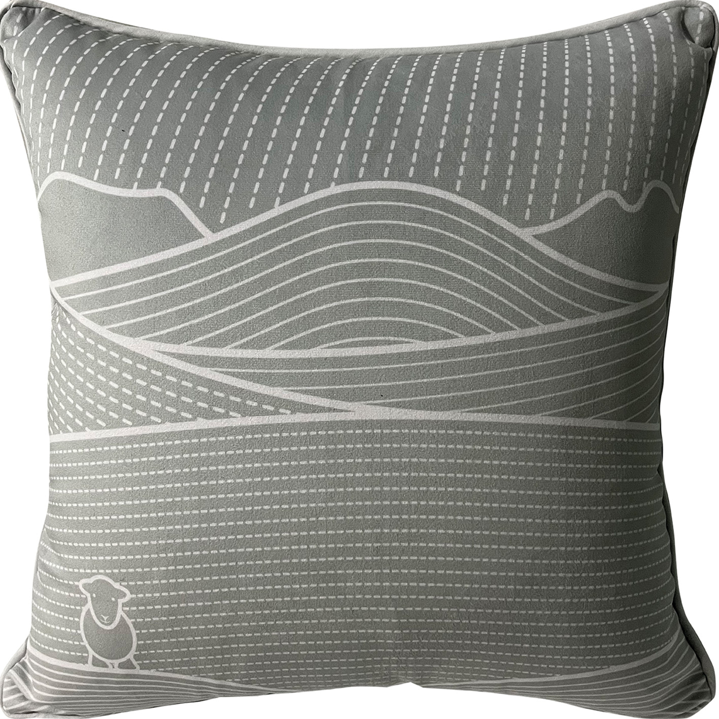 Herdy (Line Cushion Light Grey) Cushion | The Art Group